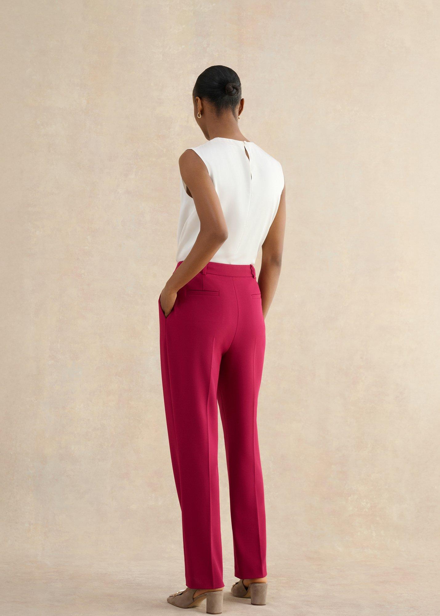 Petite Gemma Straight Leg Trousers | Hobbs ROW