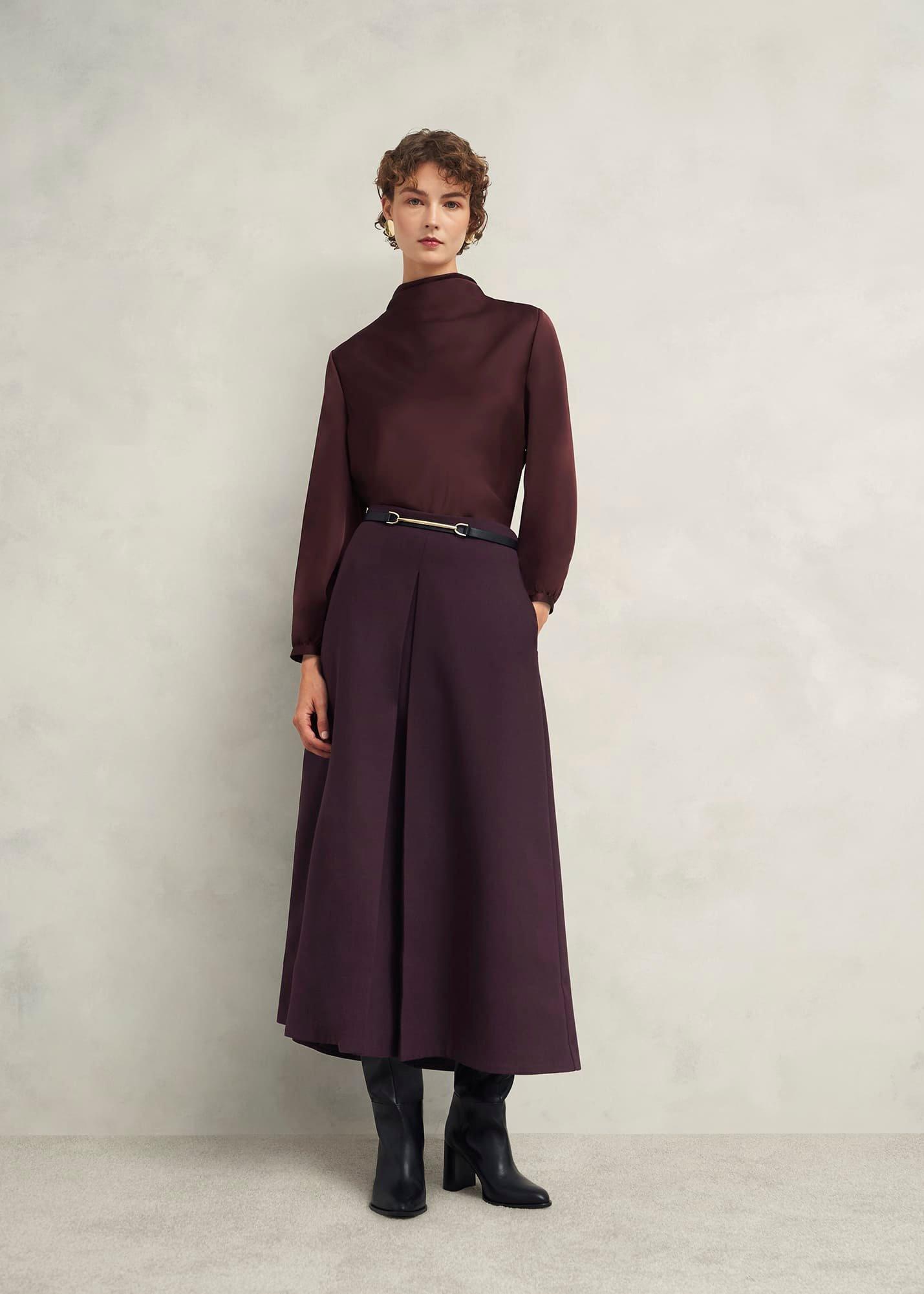 Chersham Skirt With Wool | Hobbs UK
